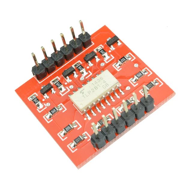 4-CHANNEL OPTO-ISOLATOR IC Module Arduino High and Low level Expansion ...