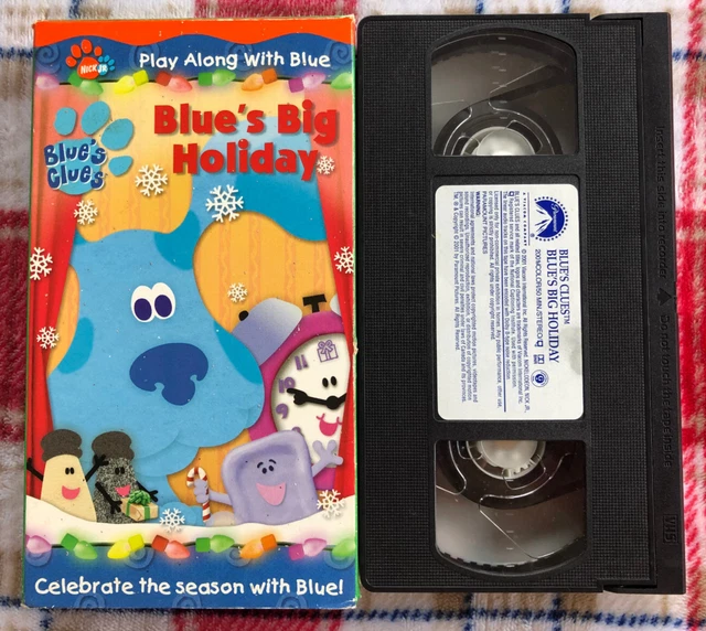 NICK JR. BLUE'S CLUES: BLUE'S BIG HOLIDAY [2001] {Christmas} | VHS TAPE ...
