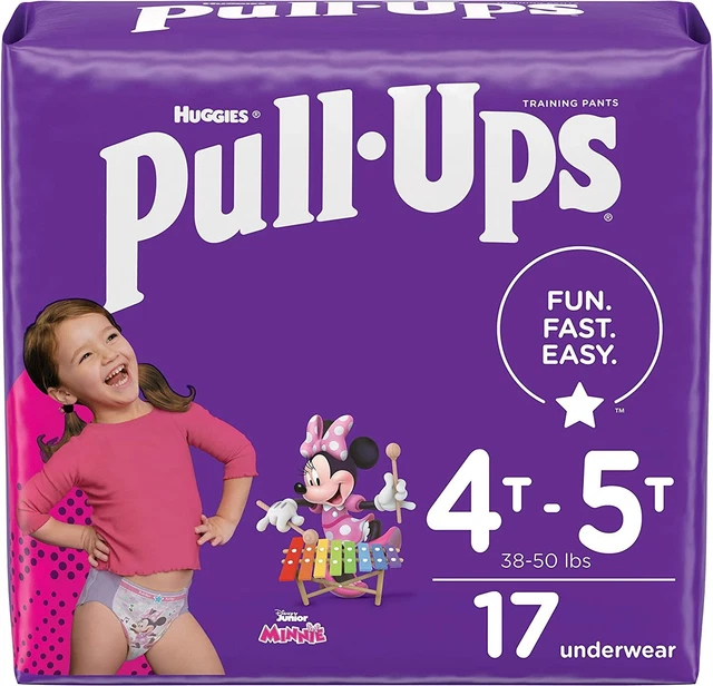 DISNEY JUNIOR MINNIE Huggies Pull-Ups Training Pants - Girls - 4T-5T-17 ...