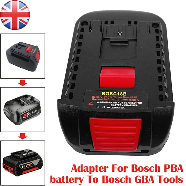 BATTERY ADAPTER COMPATIBLE with Bosch 18V PBA Battery Convert to For ...