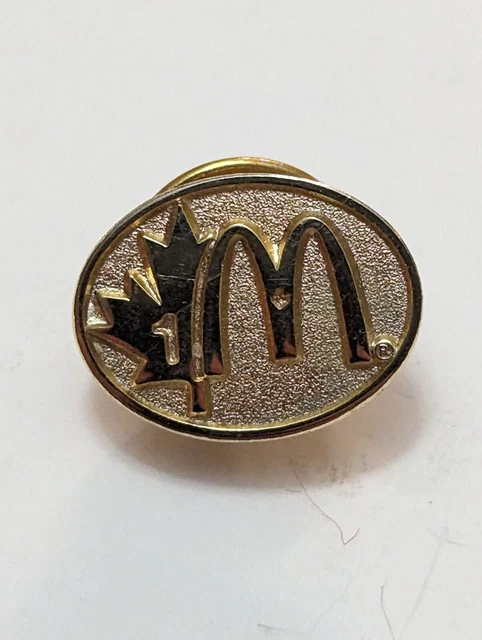 MCDONALD'S 1 YEAR Service Employee Canada Maple Leaf Lapel Pin $4.99 ...
