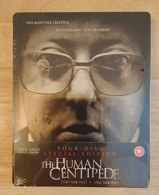 THE HUMAN CENTIPEDE 1st Sequence+Full Sequence 4 Disc Steelbook *SEE ...