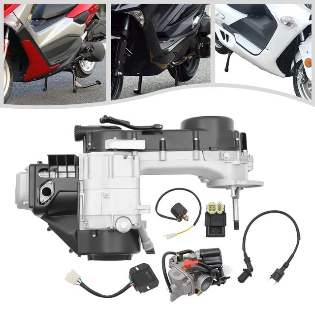 150CC 4-STROKE LONG Case GY6 Moped Auto Engine Motor CVT For Scooter ...