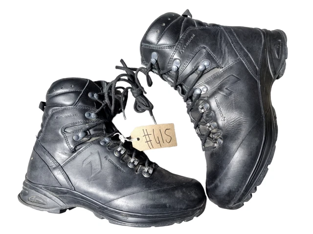 HAIX GERMAN ARMY SF Issue Black Leather GoreTex Vibram Combat Boots 8 ...