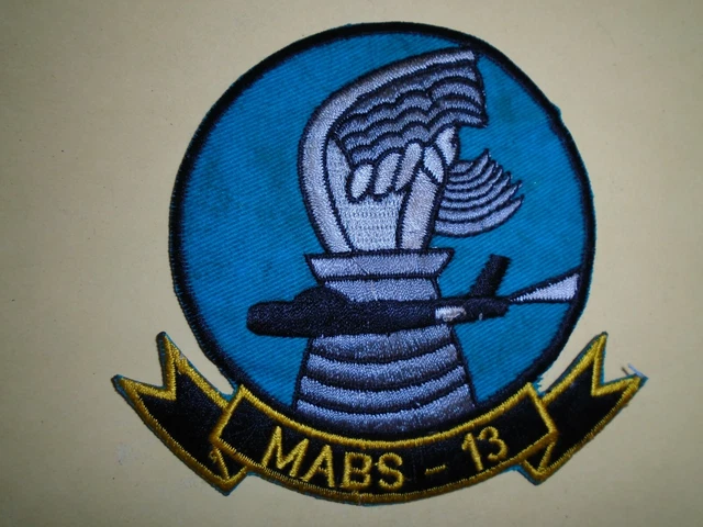 USMC MARINE AIR Base Escadron MABS-13 Vietnam Guerre Patch (Variante ...