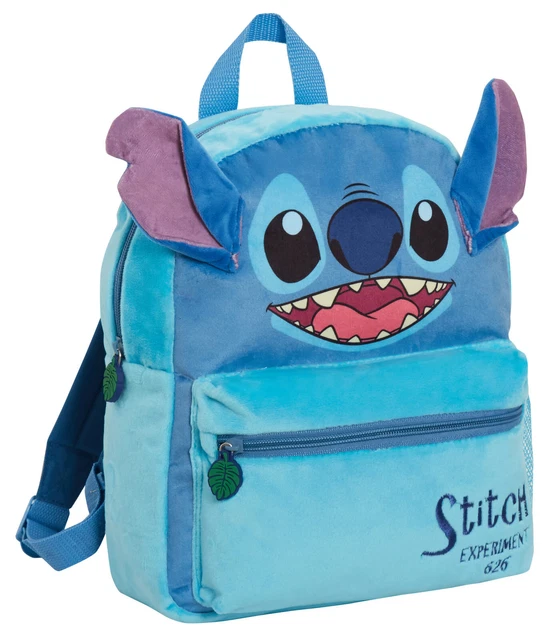 DISNEY STITCH BACKPACK Kids School Bag Girls Plush Rucksack 3D Lunch ...