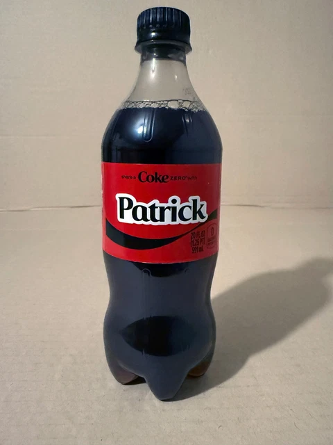 2025 SHARE A COKE Zero With PATRICK Collector Soda Pop Bottle Coca Cola ...