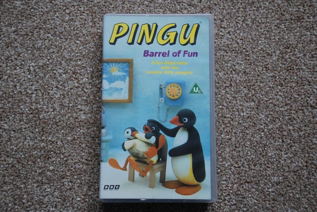 PINGU BARREL OF Fun VHS Video Retro, Rare BBC VIDEO CASSETTE £3.95 ...
