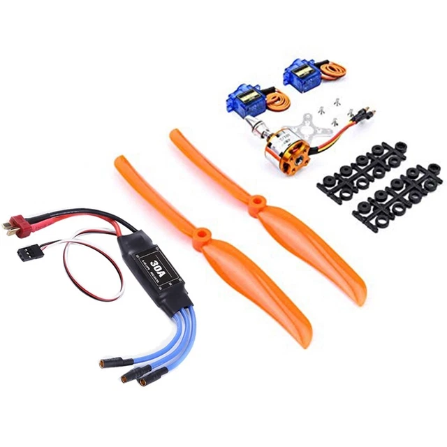 2212 1400KV BRUSHLESS Motor+30A ESC+SG90 Servos+8060 Propeller for FPV ...