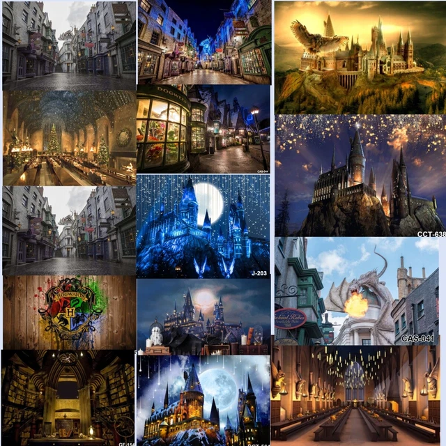 HOGWARTS HARRY POTTER Backdrop Magic Castle Wizard School Background ...