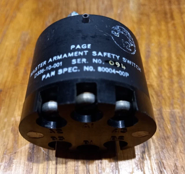 AM AIRCRAFT MASTER Armament Safety Switch (MASS) Assembly - D336-10-001 ...