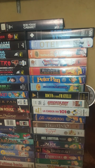 LOTTO DI 39 Vhs Film, E Cartoni Animati. EUR 19,90 - PicClick IT