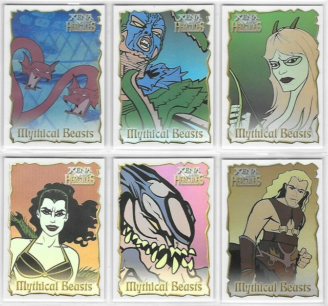 XENA & HERCULES Animated Adventures MYTHICAL BEASTS CARDS BY JOHN CZOP ...