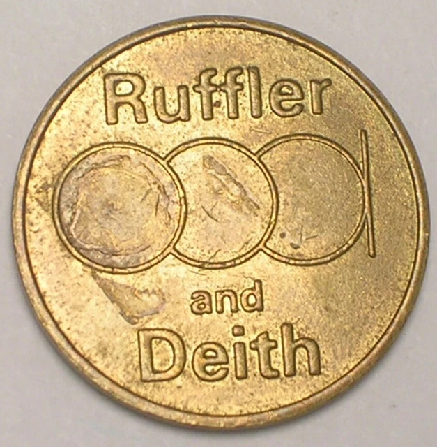 VINTAGE UK RUFFLER and Deith 5 New Pence Trade Token VF+ EUR 0,93 ...