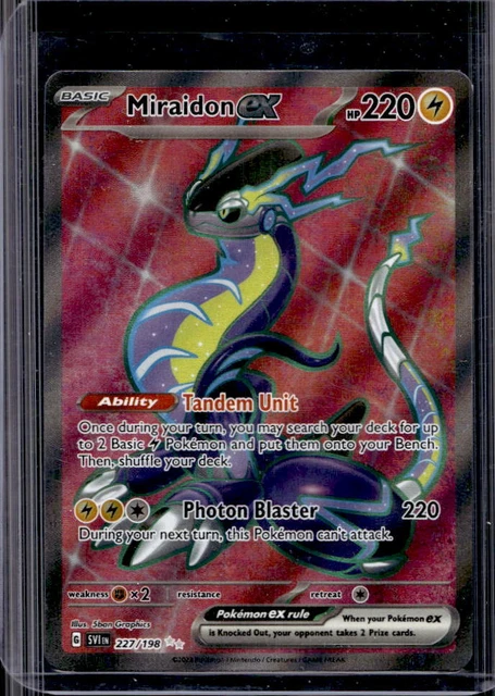2023 POKEMON SCARLET & Violet Miraidon ex Ultra Rare #227/198 $0.99 ...