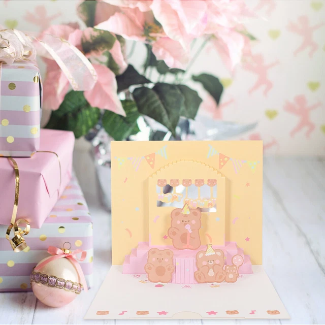 2 SETS BIGLIETTO D'auguri Bomboniere Compleanno Stile Coreano EUR 11,18 ...