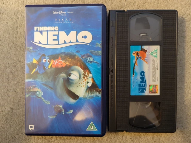 FINDING NEMO WALT Disney Pixar Animation Studios VHS Tape Movie 2001 ...