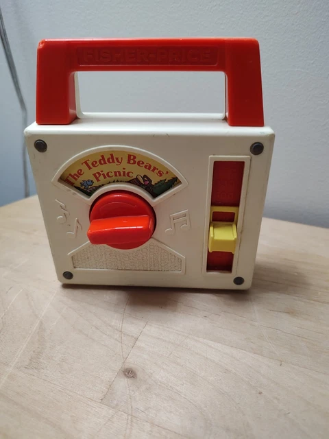 VINTAGE 1979 FISHER Price #792 The Teddy Bear's Picnic Radio Music Box ...