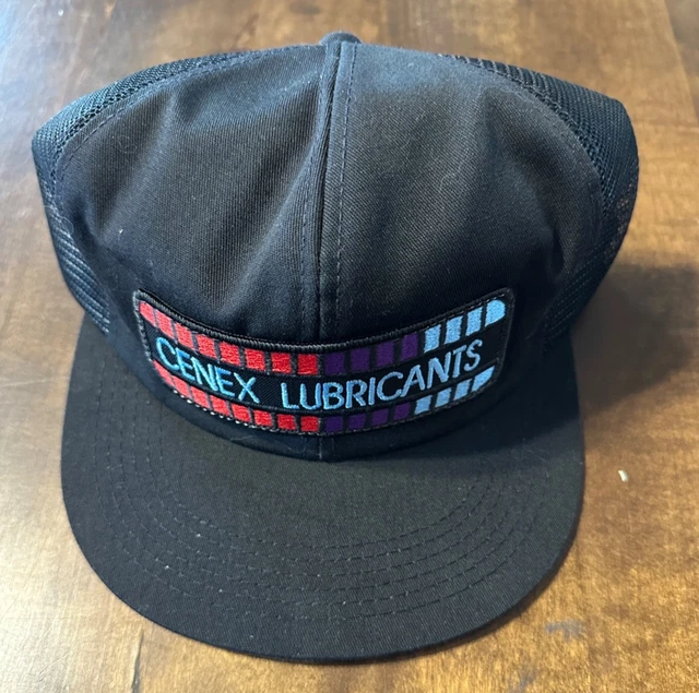 VINTAGE-CENEX LUBRICANTS-K-PRODUCTS BLACK Trucker Mesh Patch Hat/Cap £7 ...