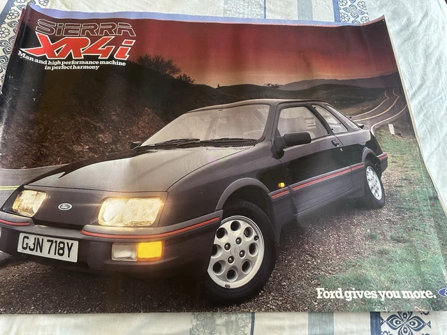 FORD SIERRA XR4I Genuine Ford Dealership Showroom Poster £312.71 ...