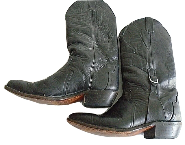 CODE WEST BY Dan Post Men's Leather Boots Size 9 D Black £41.22 ...