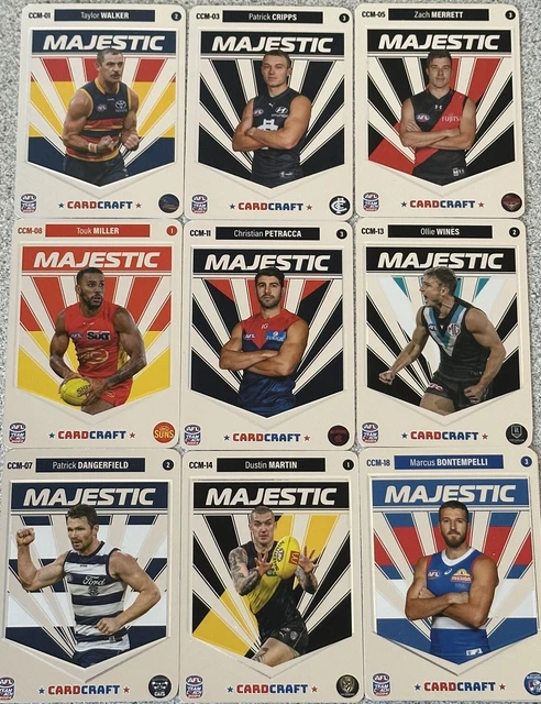 2024 AFL TEAMCOACH Card Craft Majestic Inserts (Choose Your Player/S ...