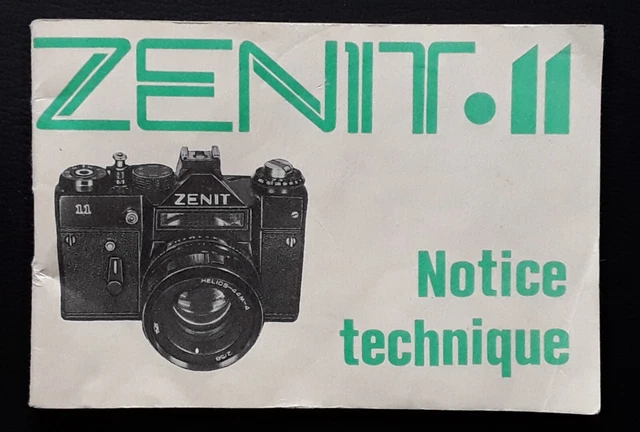 ANCIENNE NOTICE TECHNIQUE De L'appareil Photo- Zenit Ii EUR 10,00 ...