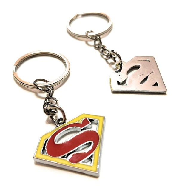 DC COMICS SUPERMAN Classic retro Logo Movie Key chain cosplay Keychain ...