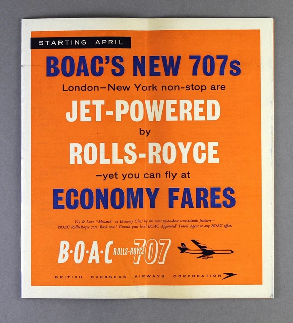 BOAC AIRLINE TIMETABLE February 1960 B.o.a.c. Route Map £39.95 ...