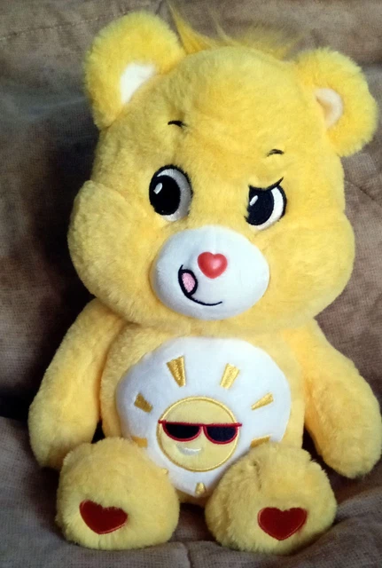 CARE BEARS 14& Funshine Bear Yellow Basic Fun Plush Very Nice See Pic ...