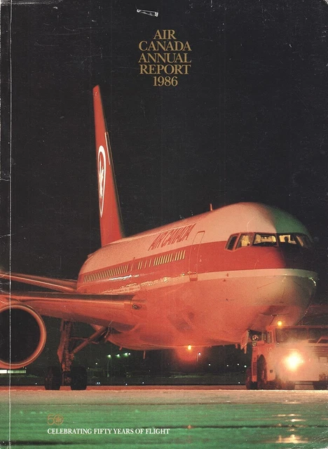 AIR CANADA ANNUAL report 1986 $14.99 - PicClick