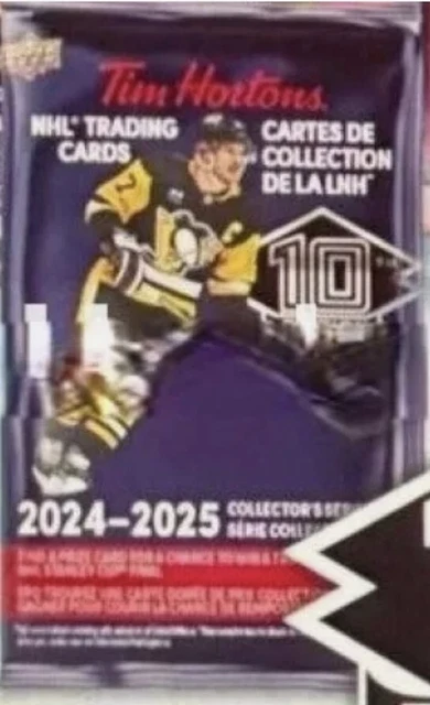 2024-2025 UPPER DECK Tim Hortons NHL Hockey Trading Cards - One Pack ...