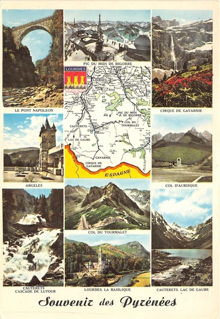 BR8320 PYRENEES MULTI views map cartes geographiques france EUR 4,25 ...