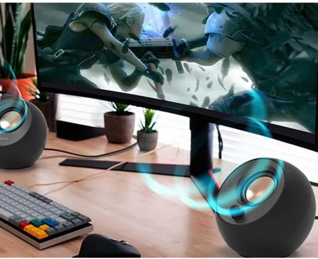 CREATIVE PEBBLE MODERN 2.0 USB-powered Desktop Speaker System, black £ ...