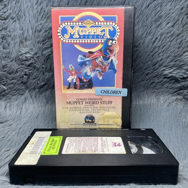 JIM HENSON'S MUPPET Video - Gonzo Presents Muppet Weird Stuff VHS 1985 ...