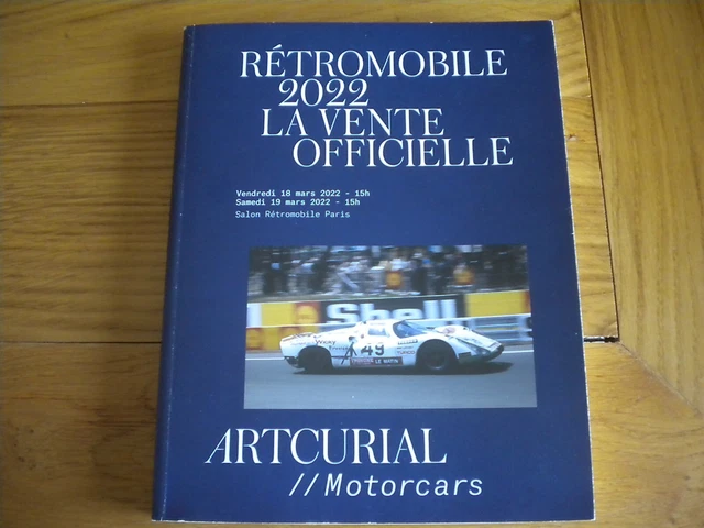 CATALOGUE RÉTROMOBILE 2022 vente officielle automobile moto ancienne ...