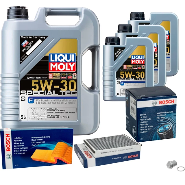 BOSCH INSPECTION SET 8 L Liqui Moly Spécial Tec F 5W-30 pour Volvo EUR ...