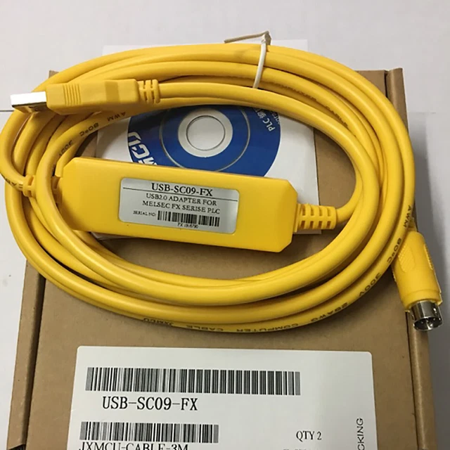 FOR MITSUBISHI MELSEC FX SERISE USB2.0 adapter PLC Programming USB-SC09 ...