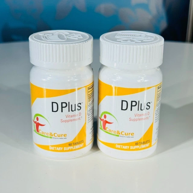 CARE AND CURE Vitamin D Plus-vitamin D3 K2 120 tablets 2 X Packs ...