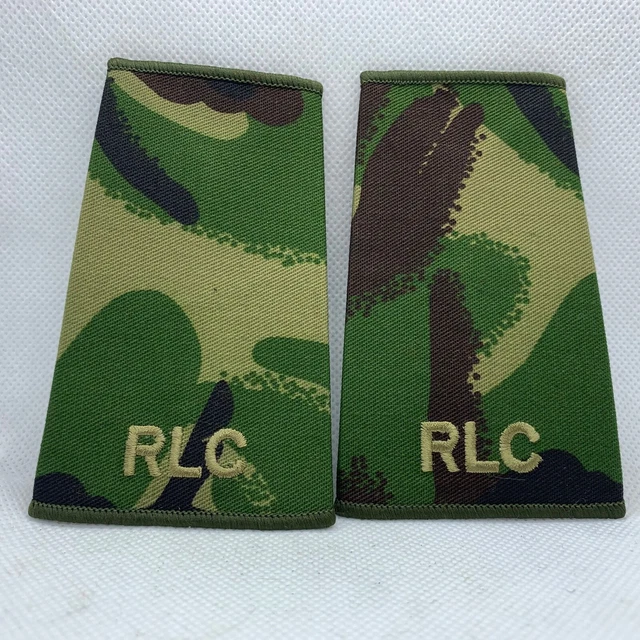 ROYAL LOGISTICS CORPS RLC Rank Slides / Epaulette Pair Genuine British ...