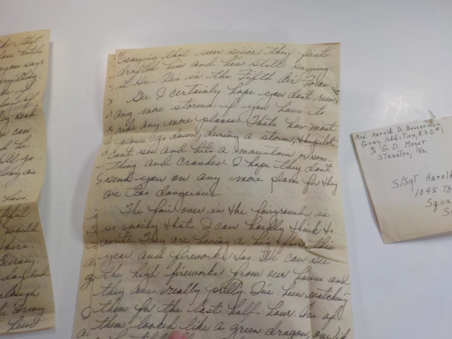 WW2 LETTER 1945 Missing In Action 450th Bomb Group 5th Air Force MIA ...