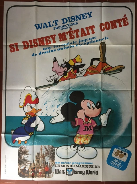 AFFICHE SI DISNEY M'ETAIT CONTE Walt Disney's 50th anniversary show ...