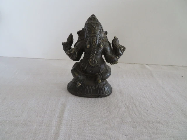 ANCIENNE STATUE INDIENNE de Ganesh en bronze EUR 20,00 - PicClick FR