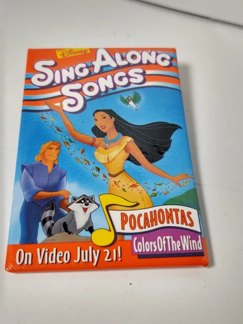 DISNEY SING ALONG Songs: Colors of the Wind Promotional Button $6.56 ...