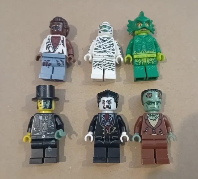 LEGO MONSTER FIGURES cmf Dracula Wolfman Frankentein Mummy Swamp ...
