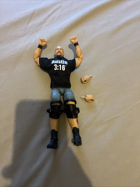WWE STONE COLD Steve Austin Elite Then Now Forever 60Th Wrestling Figure New £25.00 - PicClick UK