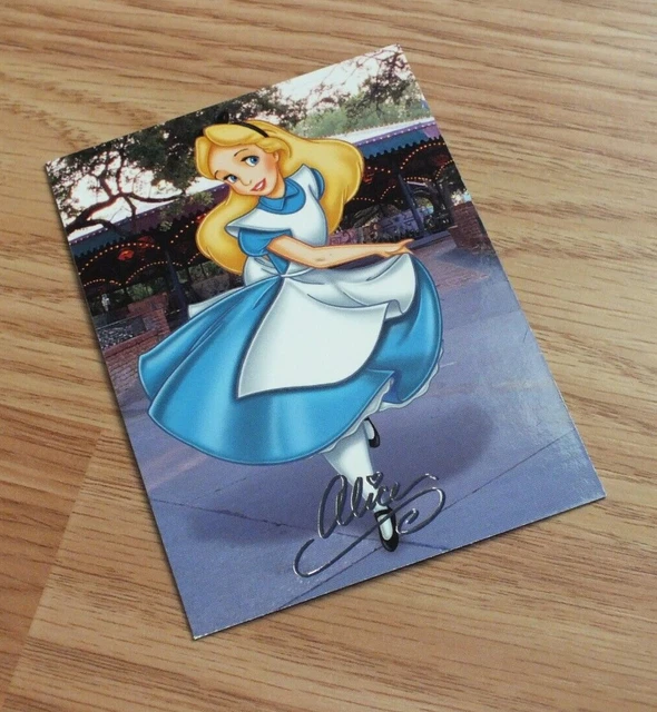 WALT DISNEY WORLD Signature Series #11 Alice Collectible Trading Card ...