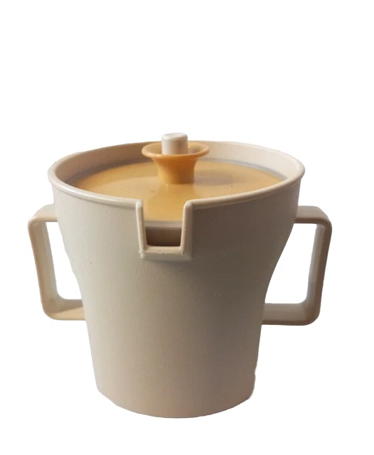 VINTAGE TUPPERWARE CREAMER Push Button Lid Top Retro 1415-5 Kitchen ...