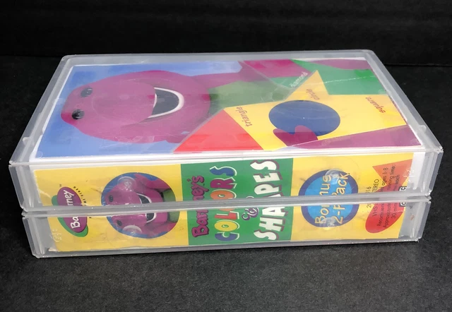 BARNEY & FRIENDS Colors & Shapes VHS Tapes 2 Pack The Purple Dinosaur ...