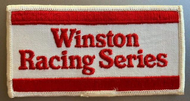 WINSTON RACING SERIES Patch 1980's- unused, never stitched or glued to ...